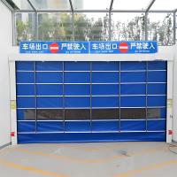 China Adjustable Operating Speed Heavy Duty Industrial PVC Stacking Door For Large Openings for sale