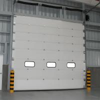 China Insulated Industrial Sectional Door With PU Panels High Strength Structure For Warehouse Industrial Buildings for sale