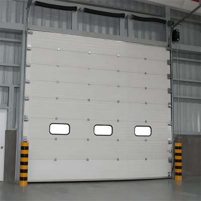 China Insulated Industrial Sectional Door With PU Panels High Strength Structure For Warehouse Industrial Buildings for sale