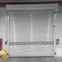 China 380V 220V Thermal Insulation Performance Insulated Aluminum Rigid High Speed Door For Cold Storage Entrance/Exit for sale
