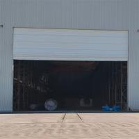 China 0.8-1.2mm PVC Curtain High Speed Folding Door Class 6 Wind Resistance Industrial Fast Access Operations for sale