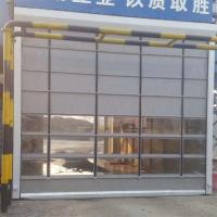 China 0.8–1.2 mm PVC Curtain High Speed Stacking Door with Class 6 Wind Resistance for Industrial Fast Access for sale