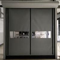 China Customized Color Flexible PVC Curtain Structure High Speed Zipper Door For Warehouse Logistics And Industrial for sale