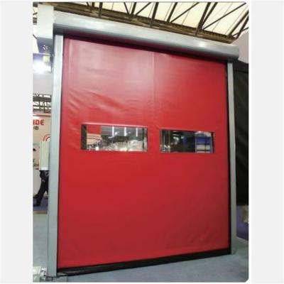 China Wind Resistance Grade 5 Industrial High Speed Zipper Door Self Repairing Curtain System For Modern Facilities for sale