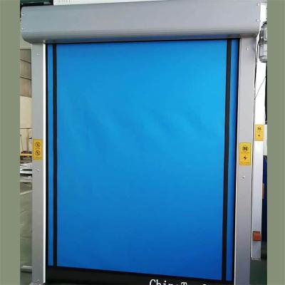 China PVC High Speed Zipper Door Industrial Automatic Door With Airbag Protection System For Industrial Efficiency Clean Environments for sale