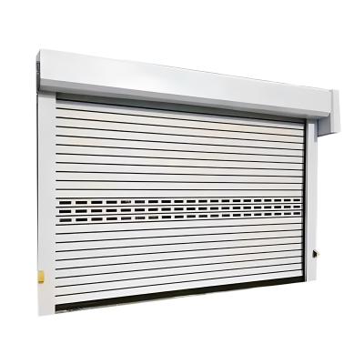 China Wind resistance Level 10 Aluminum Alloy Industrial High Speed Door For Industrial Park Outdoor Walkway for sale