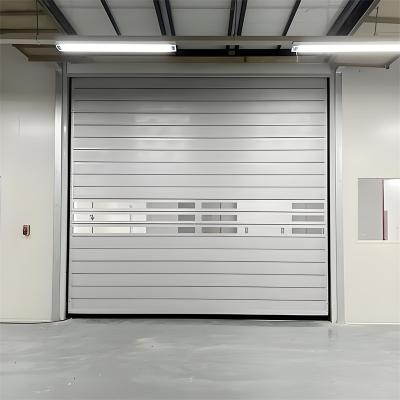 China Max Size 6x8m Energy Saving Aluminum alloy Rigid High Speed Door For Cold Chain Logistics Center for sale