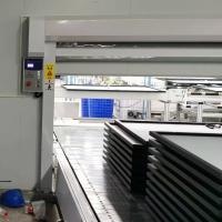China 0.75KW-1.5KW Electronic Control System High Performance High Speed PVC Industrial Door For Production Line for sale