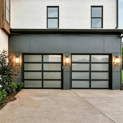 China Customizable Quiet Motor System Smart Garage Door For Home Automation for sale