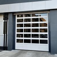 China Modern Aluminum Automatic Garage Doors With Tempered Glass For Outdoor for sale
