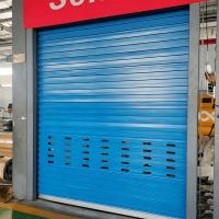China 1.2mm Galvanized Steel Wind Resistant High Speed Roll Up Door Logistics Centers Freight Terminals for sale