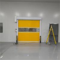 China 2.5m/s Quick-Acting PVC Industrial High Speed Roll Up Door For Forklift Traffic Passages for sale