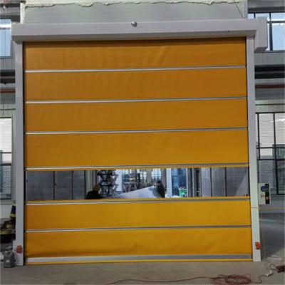 China Excellent Sealing Performance Hygienic PVC Industrial Fast Door For Food Processing Facilities for sale