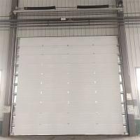China Long-Life 0.75-1.5KW Industrial Sectional Overhead Door For Production Line Entrances for sale
