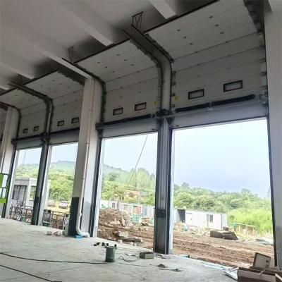 China 0.75-1.5KW Power Industrial Sectional Overhead Door For E-Commerce Fulfillment Centers for sale