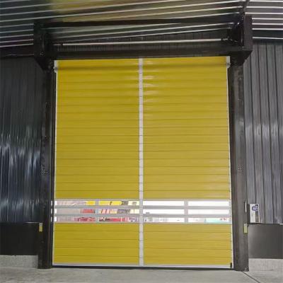 China Durable Industrial Spiral High Speed Door Welding Workshops Steel Manufacturing Plants Access System for sale