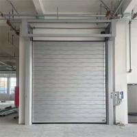 China Heavy-Duty Rigid Aluminum Insulated-Panel Spiral High Speed Door Industrial Access System for sale