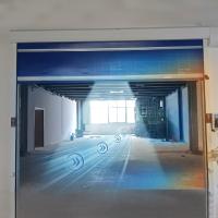 China Self-Healing Impact Recovery PVC Industrial High Speed Roll Up Door For Warehouse Logistics Operations for sale