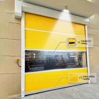 China Frequency Conversion VFD Controlled PVC Industrial High Speed Door For Production Workshop Environments for sale