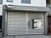 China 2.0m/s Beaufort-10 Wind-Resistant Aluminum Spiral High Speed Door Outdoor Dock Access System for sale
