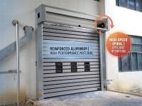 China 2.0m/s Beaufort-10 Wind-Resistant Aluminum Spiral High Speed Door Outdoor Dock Access System for sale