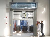 China Servo-Driven Aluminum Spiral High Speed Door 40mm Insulated Panels Stable Cleanroom Access System for sale
