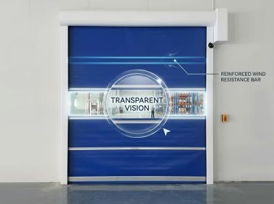 China Energy-Saving Tight-Sealing PVC Industrial High Speed Door For Custom Sized Warehouse Openings for sale