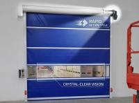 China Clear Transparent PVC Industrial High Speed Door For Production Line Operations for sale