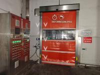 China Sensor Activated PVC Industrial High Speed Door For Automatic Car Wash Bay Access for sale