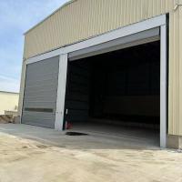 China Wind-Resistant Reinforced PVC Stacking High Speed Folding Door For Outdoor Dock Openings for sale