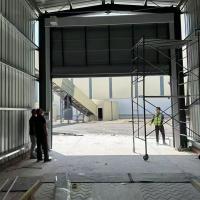 China High-Frequency Heavy-Duty PVC Stacking High Speed Folding Door For Continuous Logistics Traffic for sale