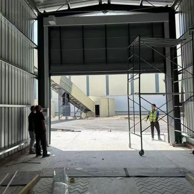 China High-Frequency Heavy-Duty PVC Stacking High Speed Folding Door For Continuous Logistics Traffic for sale