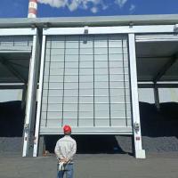 China Safety Energy-Saving PVC Stacking High Speed Folding Door For Harsh Industrial Environments for sale