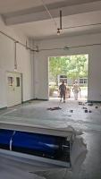 China Anti-Collision Breakaway Auto-Reset PVC High Speed Zipper Door For Forklift Traffic Openings for sale