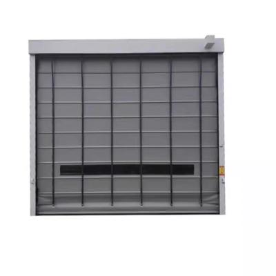 China Insulated Thermal PVC Curtain Stacking High Speed Folding Door For Cold Storage Corridor Access for sale