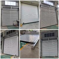 China Fast Opening Speed Aluminum Spiral High Speed Door 1.5m/s Rapid Cycle Industrial Access for sale