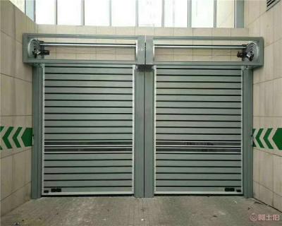 China High-Strength Aluminum Alloy Structure Spiral High Speed Door Rigid Panel Industrial Entrance for sale