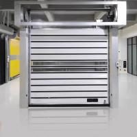 China Wind Resistant Design Aluminum Spiral High Speed Door Beaufort 10 Outdoor Industrial Access for sale