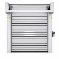 China Wind Resistance Rated Spiral High Speed Door Aluminum Panel Outdoor Dock Industrial Entrance for sale