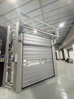 China Thermal Insulation Performance Spiral High Speed Door 43mm PU Core Energy Saving Access for sale
