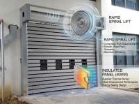 China Turbo Spiral Lifting System Aluminum High Speed Door 1.5m/s Rapid Opening Industrial Access for sale