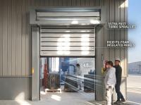 China Turbo Spiral Lifting System Aluminum High Speed Door 1.5m/s Rapid Opening Industrial Access for sale