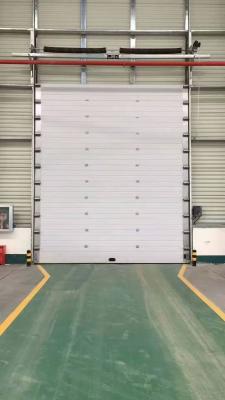 China Space-Saving Vertical-Opening Industrial Sectional Overhead Door with Wind Resistance Level 7-8 for Narrow Urban Warehouses for sale