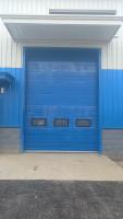 China Space-Saving Vertical-Opening Industrial Sectional Overhead Door with 24dB Sound Insulation for Mezzanine Loading Zones for sale