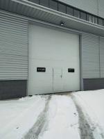 China Integrated Pedestrian Door Industrial Sectional Overhead Door with Wind Resistance Level 7-8 and Sound Insulation 24dB for High-Traffic Warehouses for sale