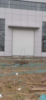 China Integrated Pedestrian Door Industrial Sectional Overhead Door with 24dB Sound Insulation and Level 7-8 Wind Resistance for sale