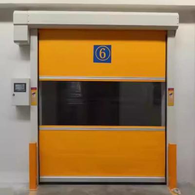 China Quick Access Component PVC High Speed Door with Replaceable Curtain and DSP Servo System for sale