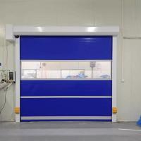 China Aluminum Wind-Bar Reinforced PVC High Speed Door with Wind Resistance Class 6 and Adjustable Opening Speed 0.8-2.0 m/s for sale