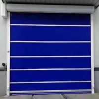 China Quick Access Component PVC High Speed Door with Replaceable Curtain and DSP Servo System for sale