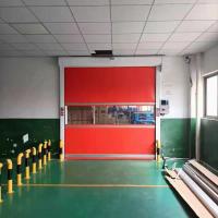 China Safety Bottom Edge PVC Industrial High Speed Door with Photoelectric Sensors and DSP Servo System for sale
